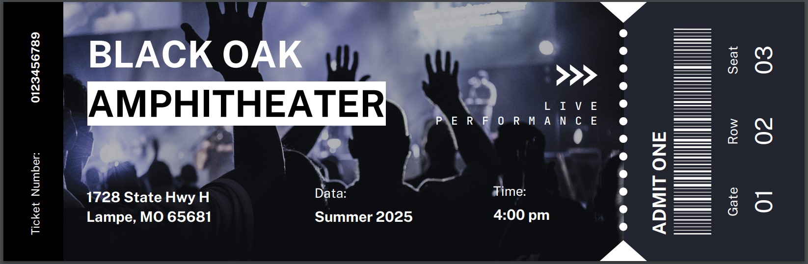 Black Oak Amphitheater - Outstanding Concerts - Events